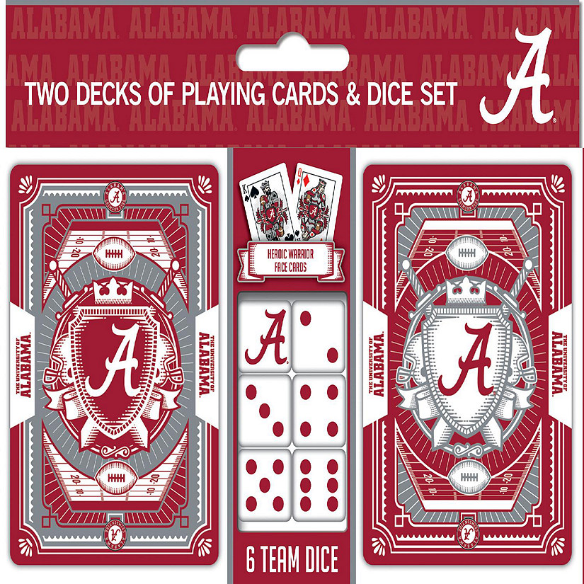 Alabama Crimson Tide NCAA 2-Pack Playing cards & Dice set | Oriental ...