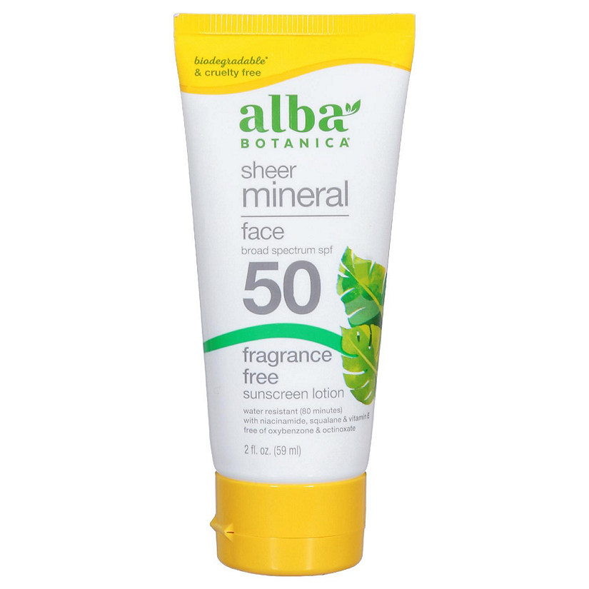 Alba Botanica Sunscreen Face Lotion SPF50 2 Fl oz | Oriental Trading