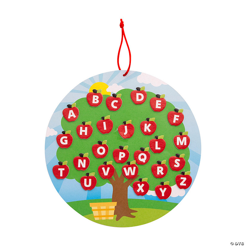 Alphabet Apple Tree Craft Kit - Makes 12
