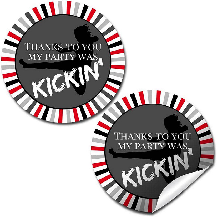 AmandaCreation Karate Thank You Envelope Seal 40pcs. | Oriental Trading