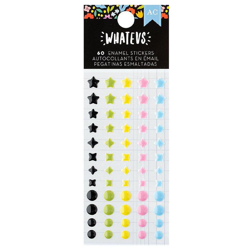 American Crafts Whatevs Enamel Dots-60/Pkg | Oriental Trading