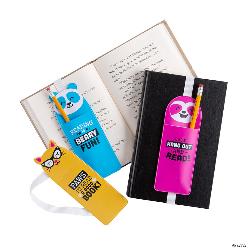 Animal Bookmark Pencil Holders – 12 Pc. - Discontinued