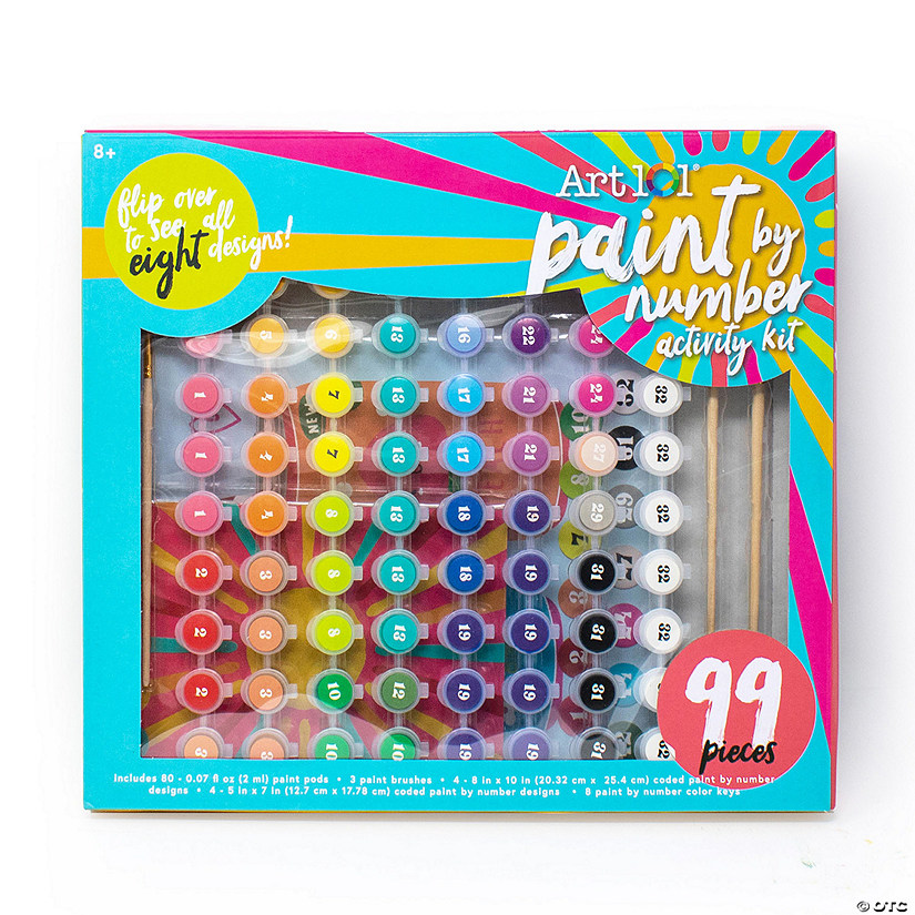 Art 101 Paint by Number 99-Piece Activity Kit
