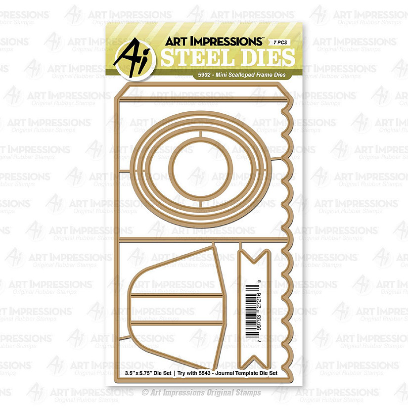 Art Impressions Die Set-Mini Scalloped Frame | Oriental Trading