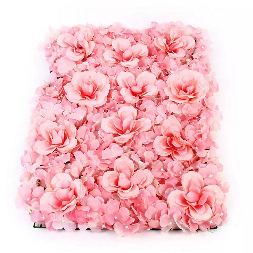 Artificial Rose Hydrangea Flower Wall Panels Wedding Backdrop 60 X40Cm ...