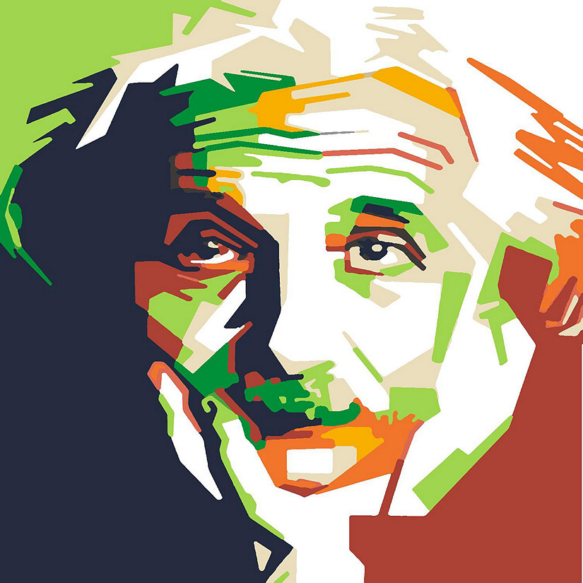 Artwille DIY Paint by Numbers - Albert Einstein | Oriental Trading
