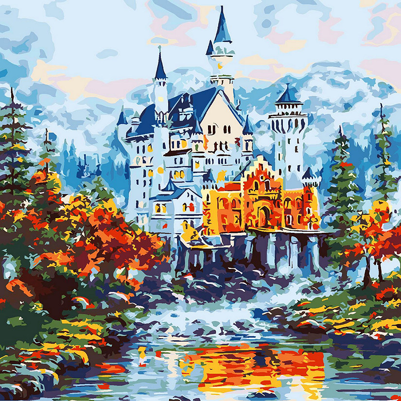 Artwille DIY Paint by Numbers - Fabulous castle | Oriental Trading