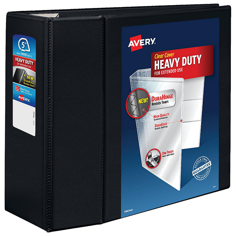 Avery Heavy-Duty View Black 5" Binder (79606) | Oriental Trading