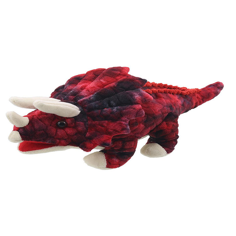 Baby Dino Triceratops Puppet Red | Oriental Trading