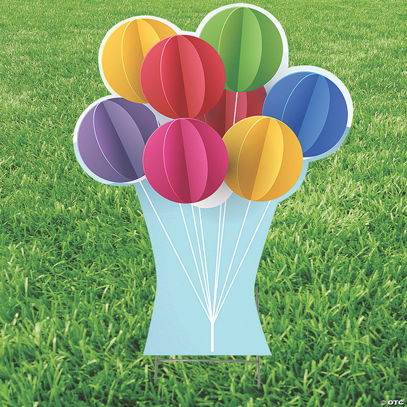 Balloons Yard Sign | Oriental Trading