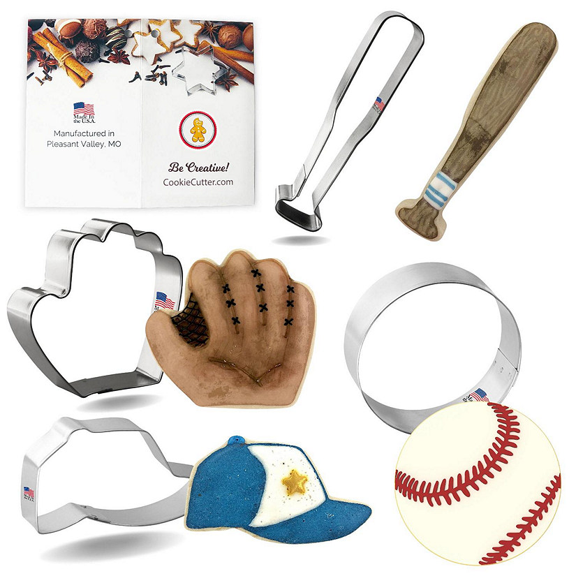 Baseball Cookie Cutter 4 Pc Set HS0562 | Oriental Trading