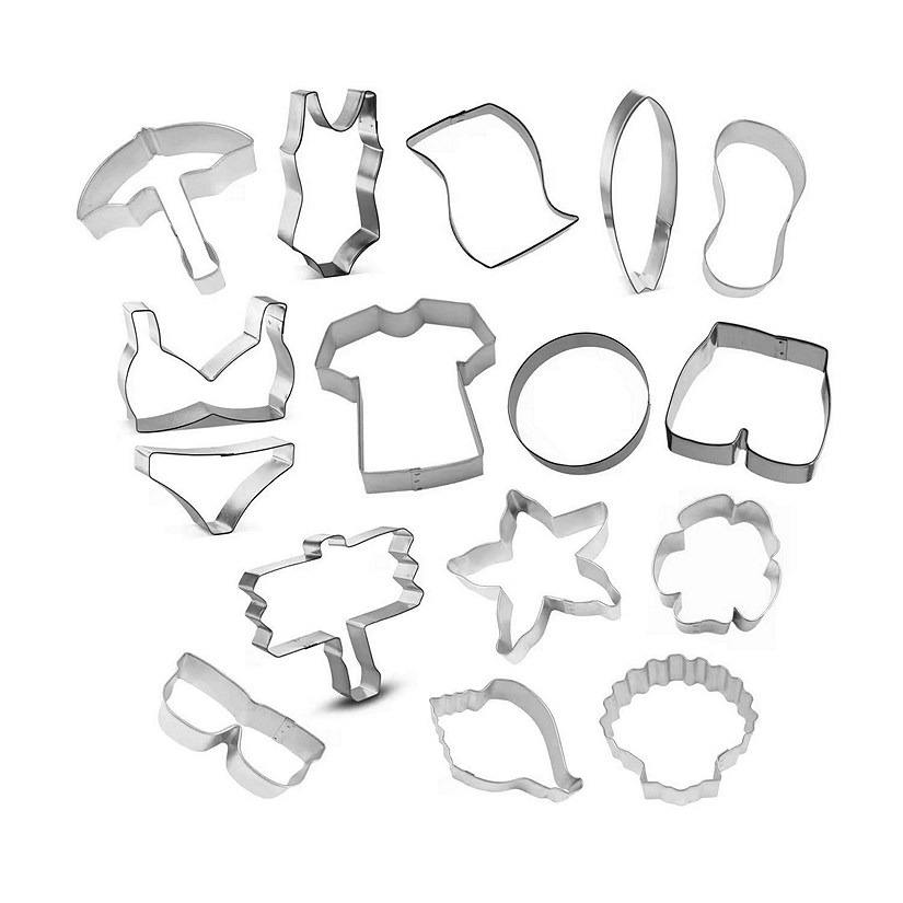 Beach 16 Piece Cookie Cutter Set