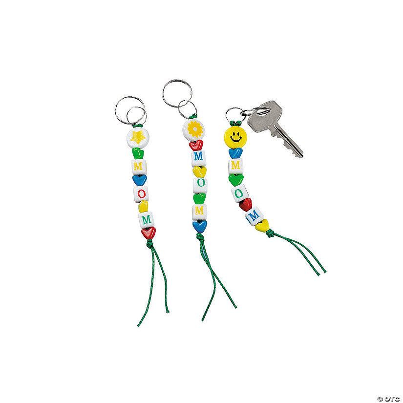Beaded "Mom" Key Chain Craft Kit - Discontinued