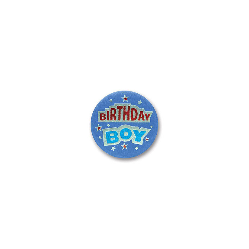 Beistle - Birthday Boy Satin Button - 6 Pack | Oriental Trading