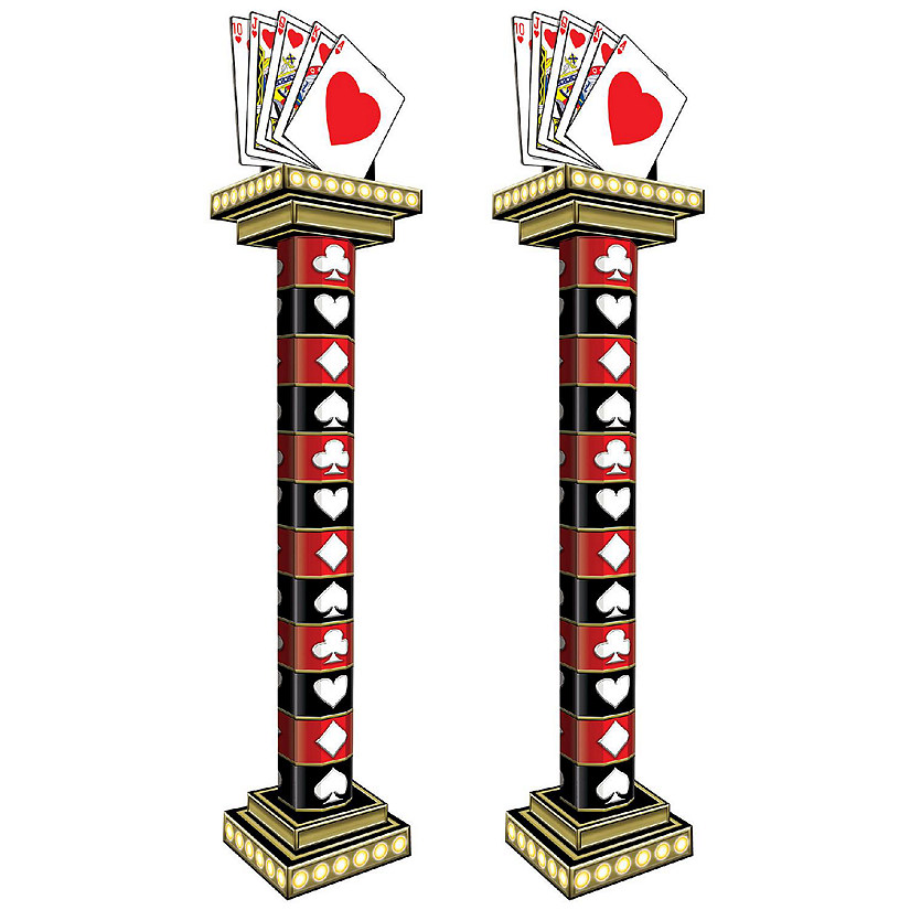 Beistle - Casino 3-D Tall Column Props - 1 Pack | Oriental Trading