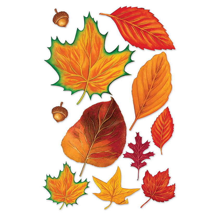 Beistle - Fall Leaf Cutouts - 24 Pack | Oriental Trading