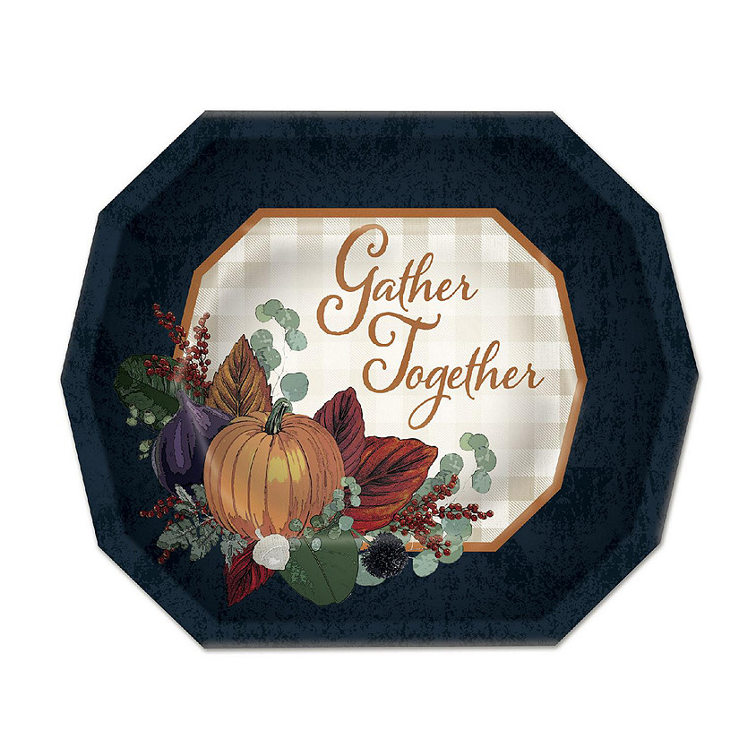 Beistle - Fall Thanksgiving Dessert Plates - 12 Pack | Oriental Trading