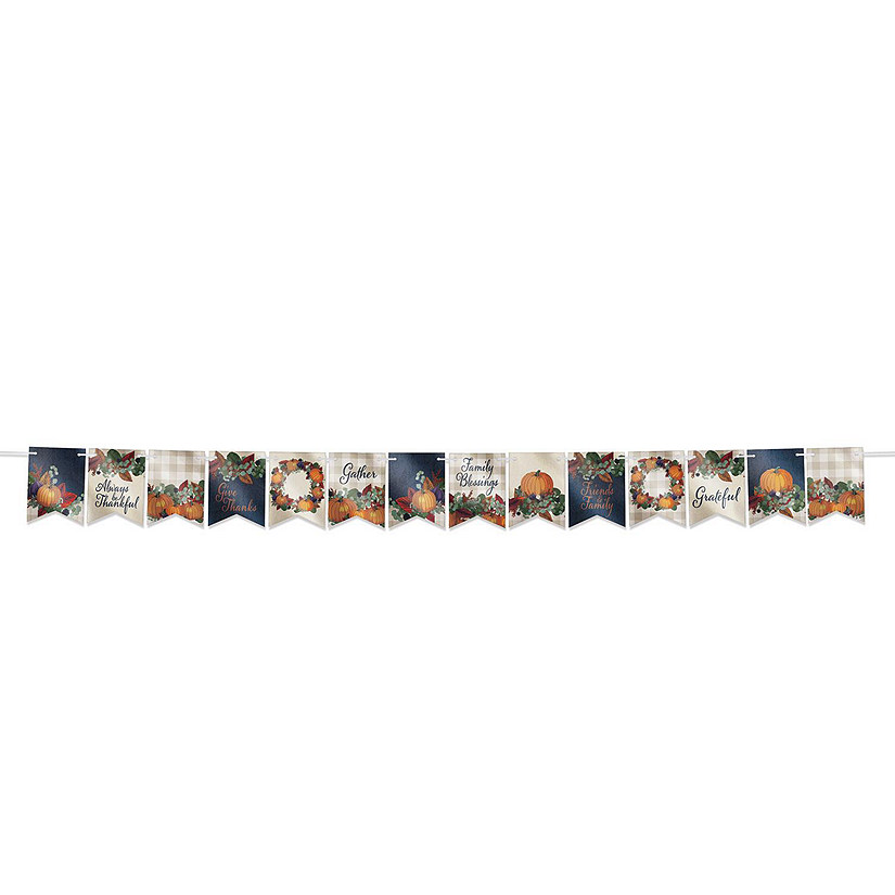 Beistle - Foil Fall Thanksgiving Streamer - 12 Pack | Oriental Trading