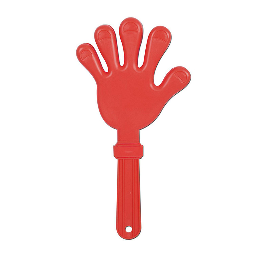 Beistle - Giant Hand Clapper - Red - 12 Pack | Oriental Trading