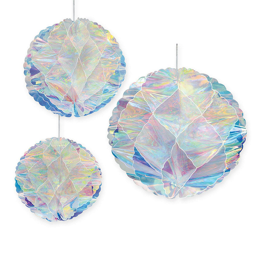 Beistle - Iridescent Honeycomb Balls - 6 Pack | Oriental Trading