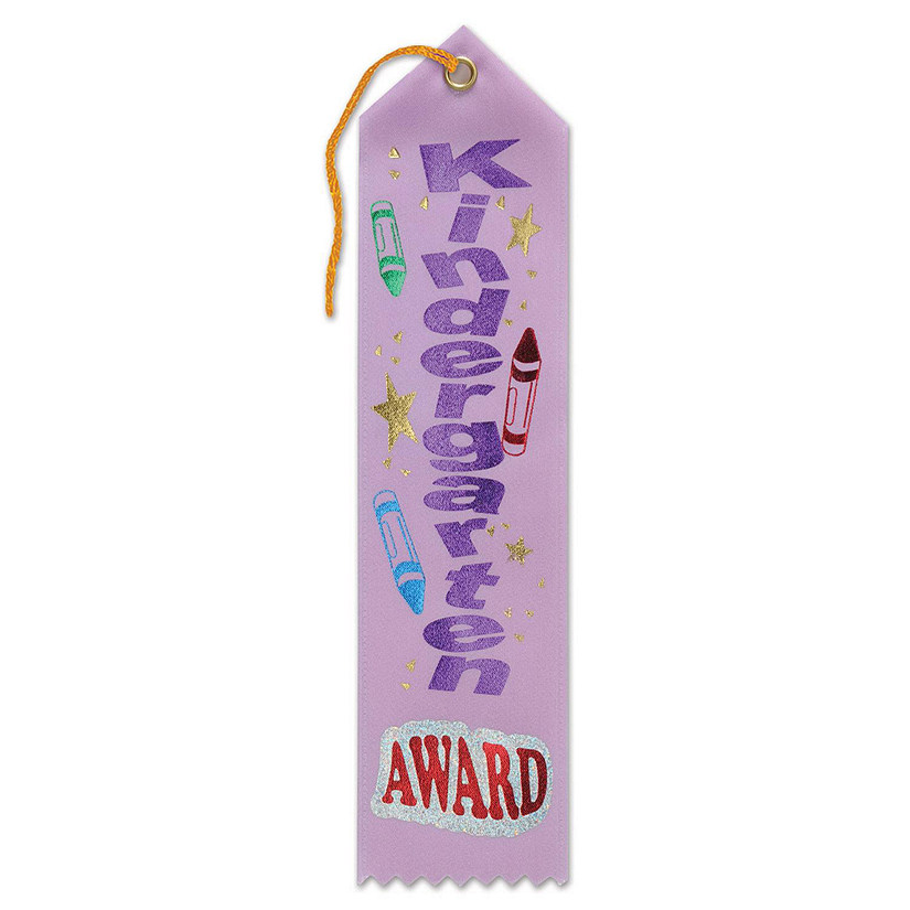 Beistle - Kindergarten Award Ribbon - 6 Pack | Oriental Trading