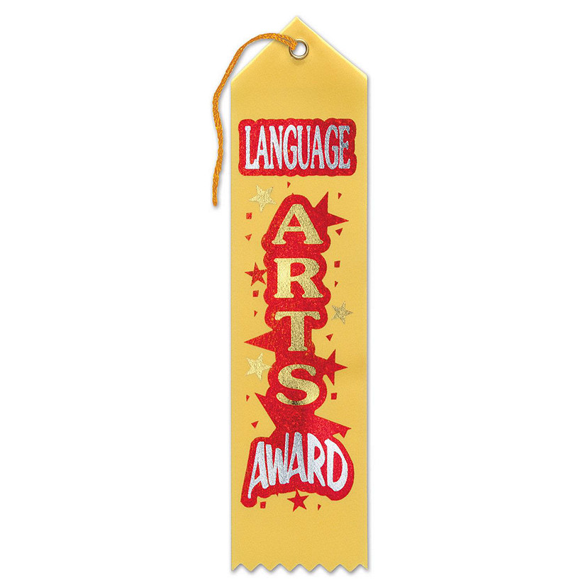 Beistle - Language Arts Award Ribbon - 6 Pack | Oriental Trading