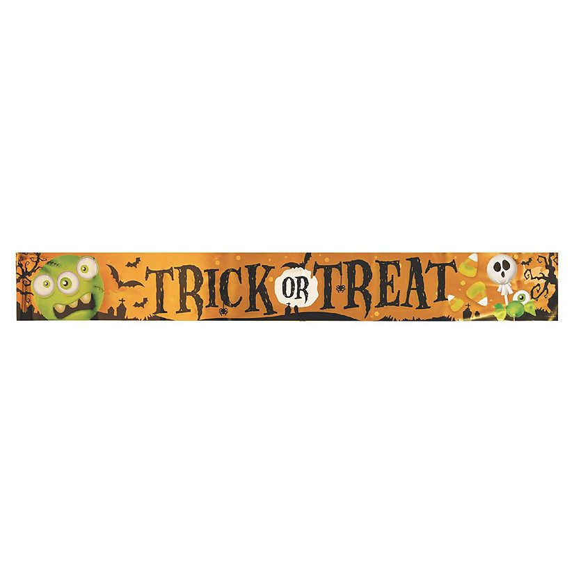 Beistle - Metallic Trick Or Treat Banner - 12 Pack | Oriental Trading
