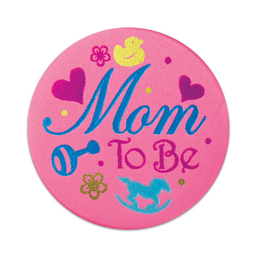 Beistle - Mom To Be Satin Button - 6 Pack | Oriental Trading