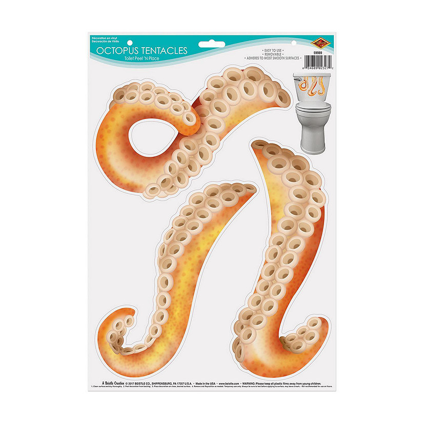 Beistle - Octopus Tentacles Toilet Tank PNP - 12 Pack | Oriental Trading