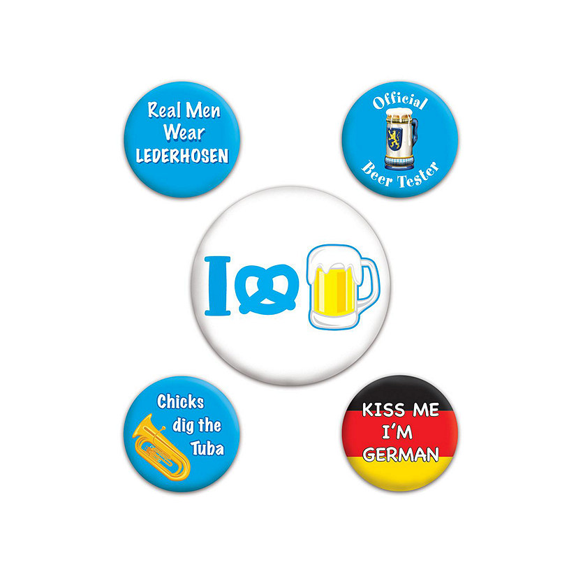 Beistle - Oktoberfest Party Buttons - 12 Pack | Oriental Trading