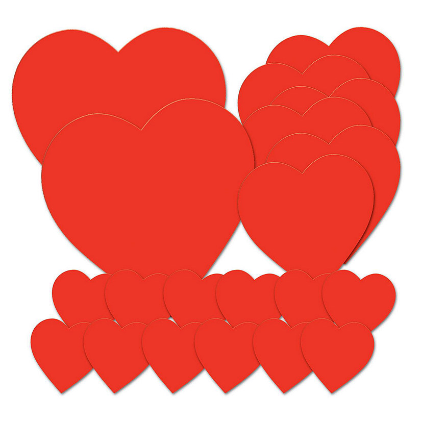 Beistle - Pkgd Printed Heart Cutouts - 12 Pack | Oriental Trading