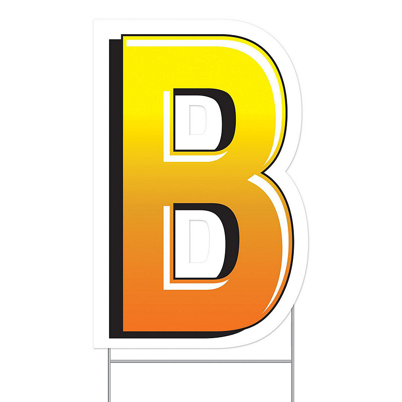 Beistle - Plastic "B" Yard Sign - 3 Pack | Oriental Trading