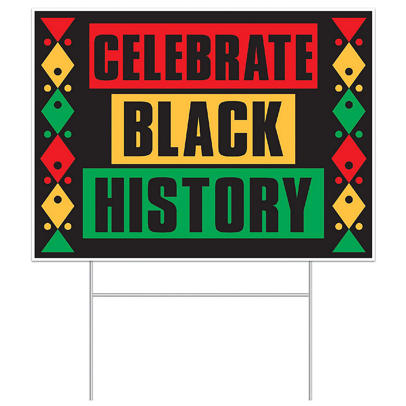 Beistle - Plastic Celebrate BH Yard Sign - 6 Pack | Oriental Trading