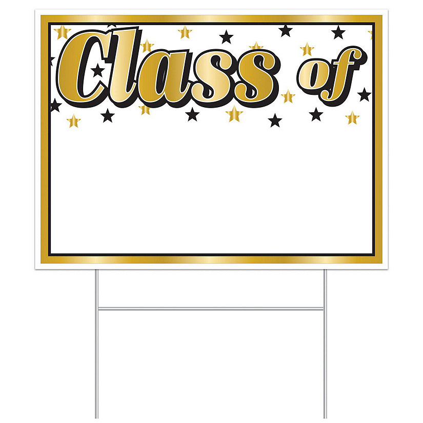 Beistle - Plastic "Class Of" Yard Sign - 6 Pack | Oriental Trading