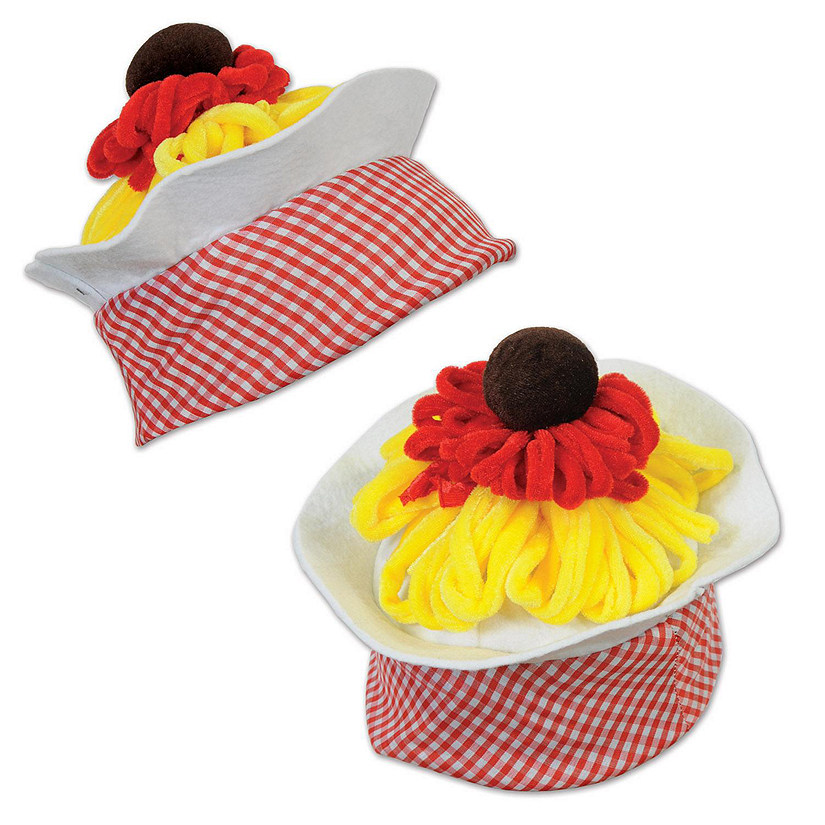 Beistle - Plush Spaghetti & Meatball Hat - 12 Pack | Oriental Trading