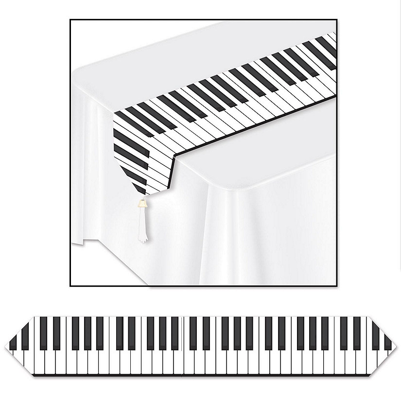 Beistle - Printed Piano Keyboard Table Runner - 12 Pack | Oriental Trading