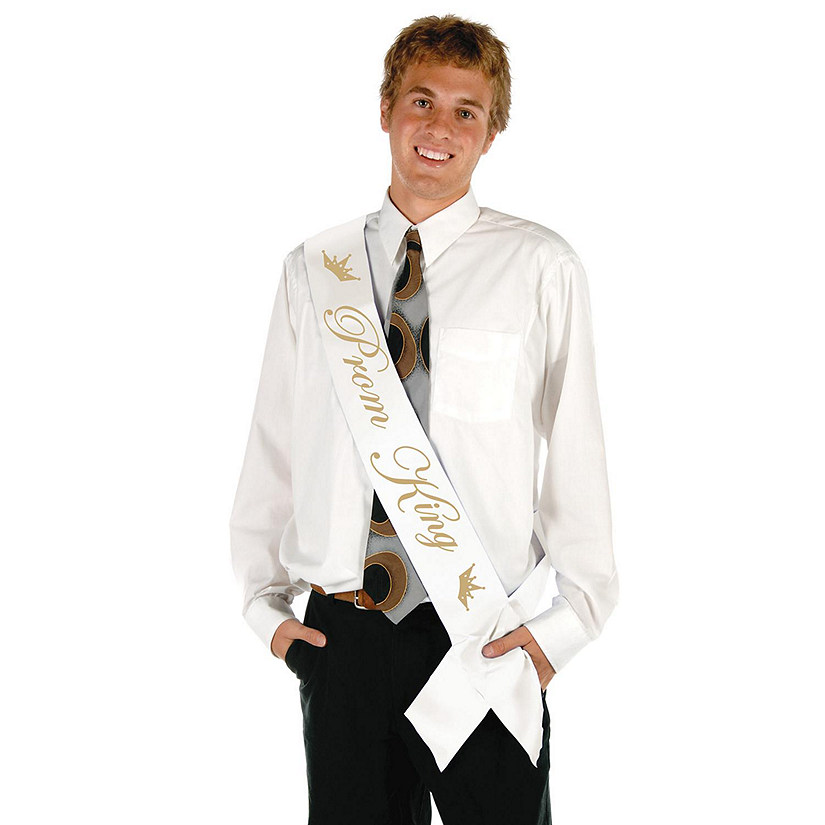 Beistle - Prom King Satin Sash - 6 Pack | Oriental Trading