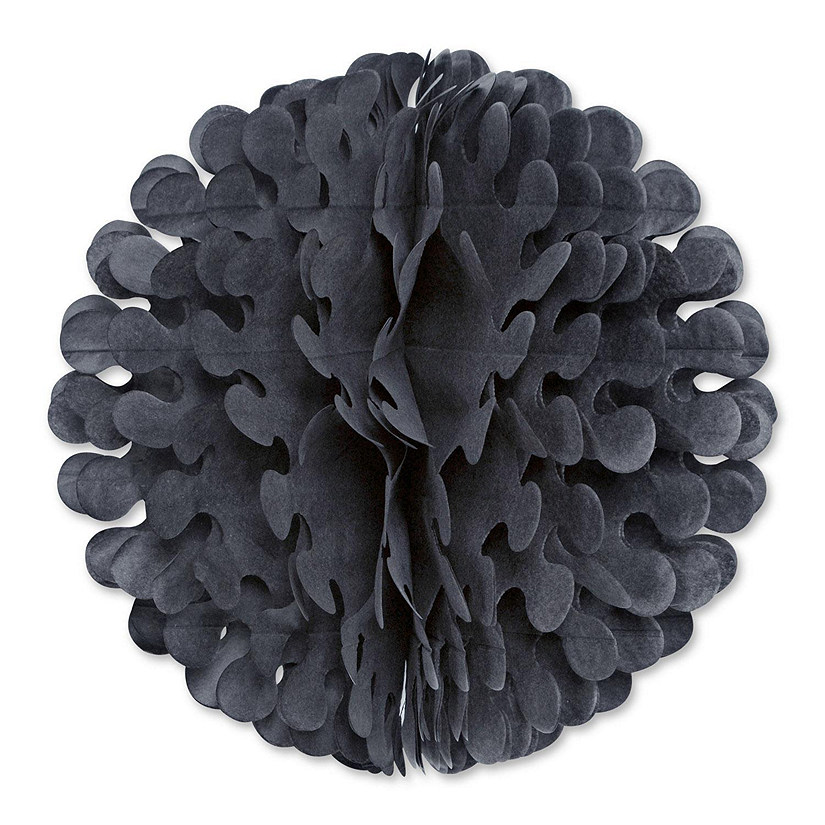 Beistle - Tissue Flutter Ball - Black - 12 Pack 19" | Oriental Trading