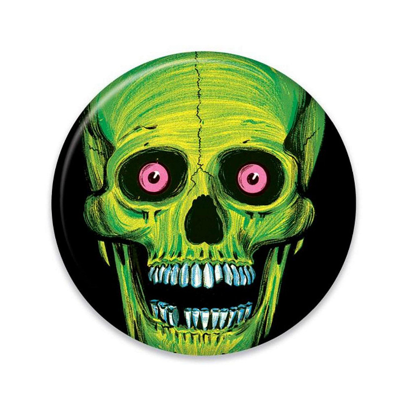 Beistle - Vintage Halloween Skull Button - 2" - 6 Pack | Oriental Trading