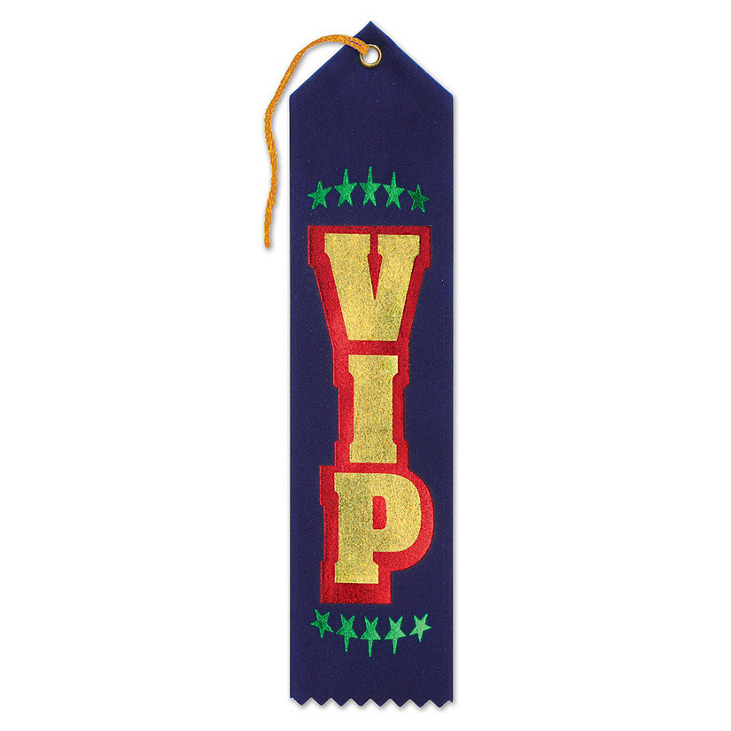 Beistle - VIP Award Ribbon - 6 Pack | Oriental Trading