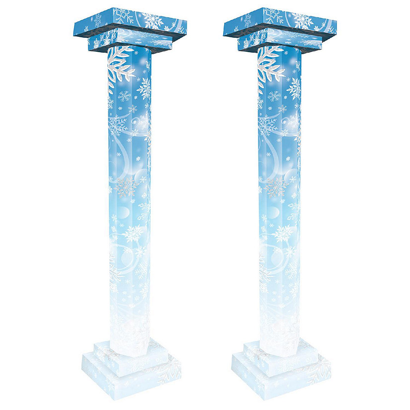 Beistle - Winter Wonderland 3-D Tall Column Props - 1 Pack | Oriental ...