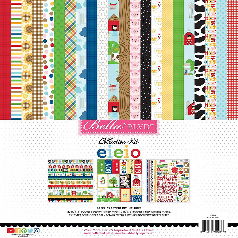 Bella Blvd Collection Kit 12"X12"-EIEIO | Oriental Trading