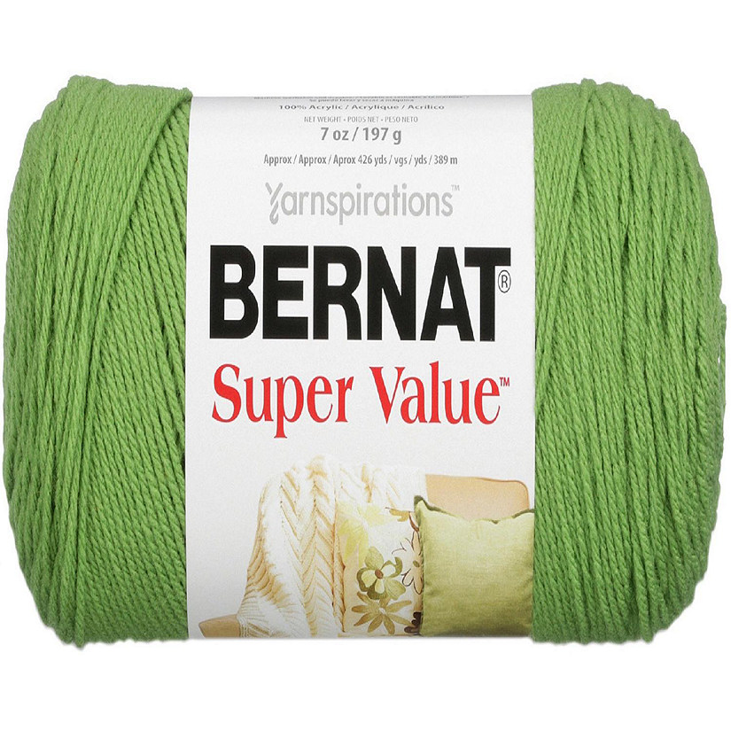 Bernat Super Value Solid Yarn-Lush | Oriental Trading