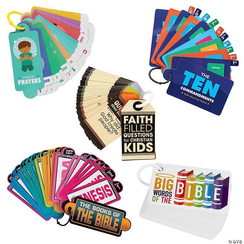 Bible Flash Card Assortment Kit - 60 Pc.