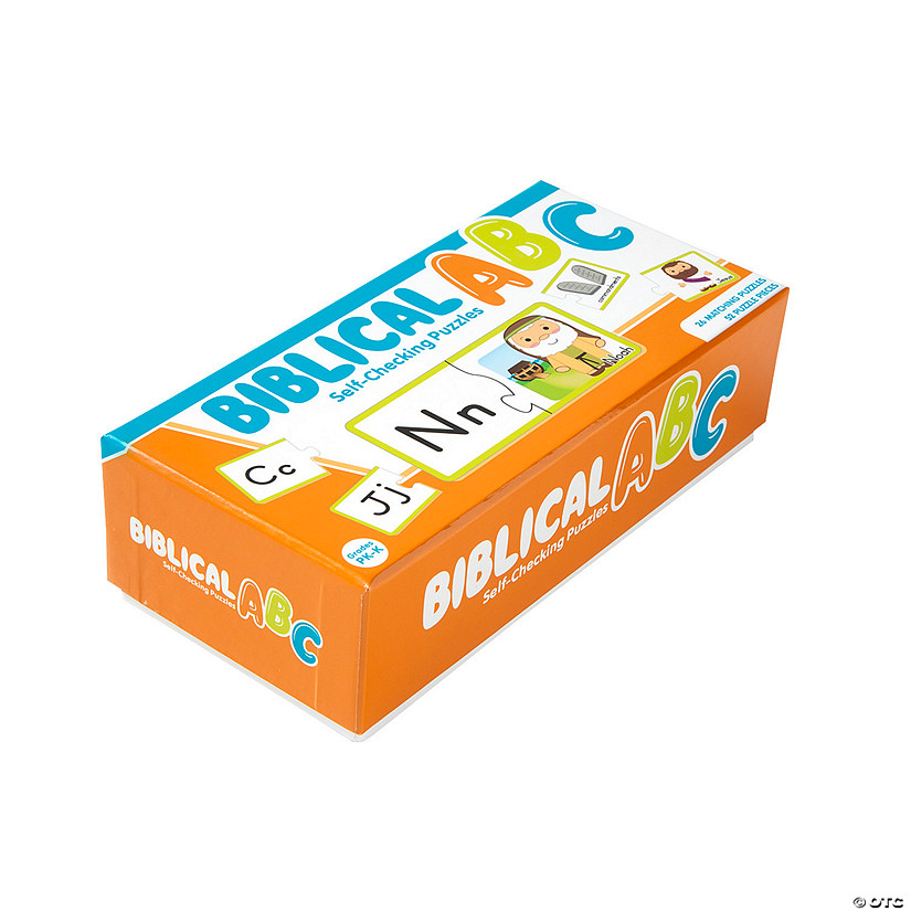 Biblical ABC Self-Checking Puzzles - Set of 26 - Discontinued