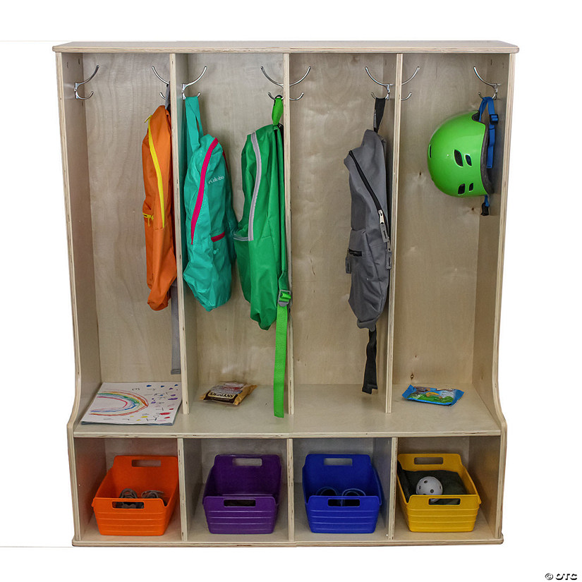 Birch 4-Section Locker | Oriental Trading