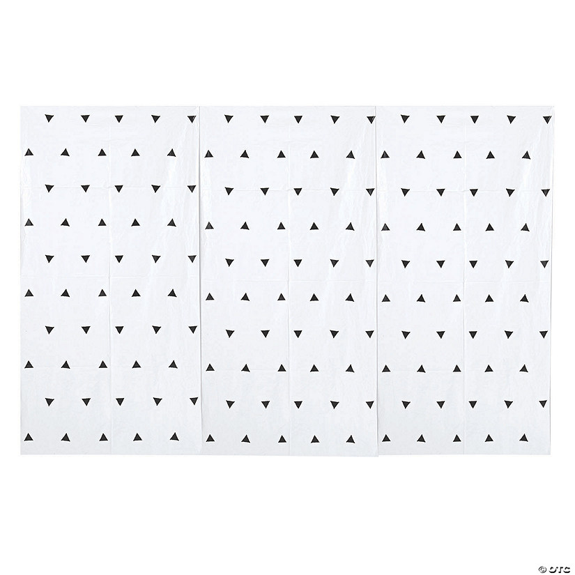 Black & White Triangle Backdrop - 3 Pc. | Oriental Trading