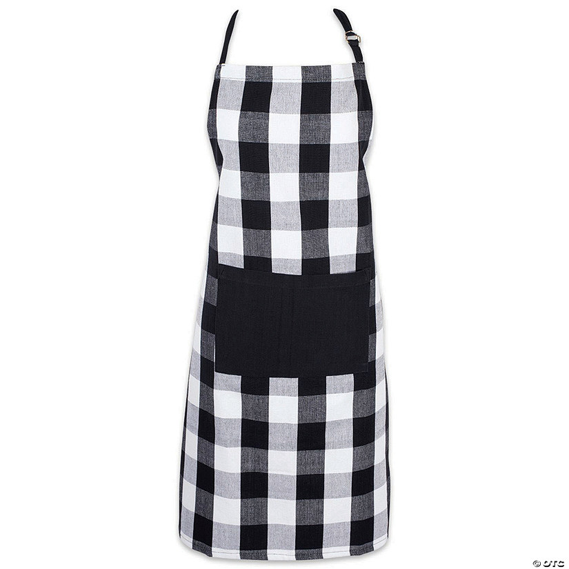 Black Buffalo Check Chef Apron | Oriental Trading