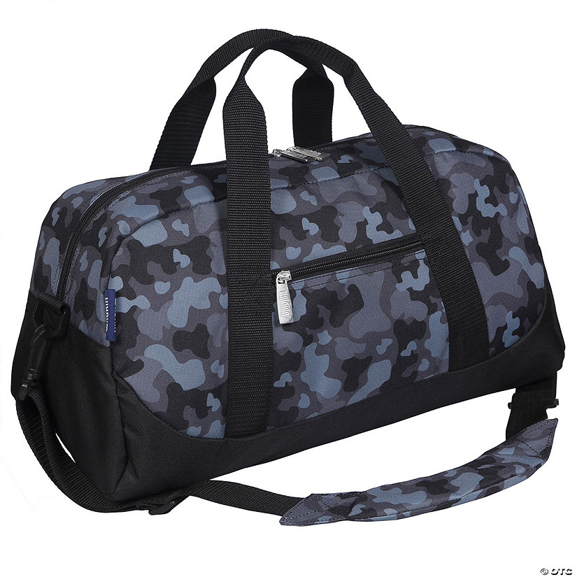 Black Camo Overnighter Duffel Bag | Oriental Trading