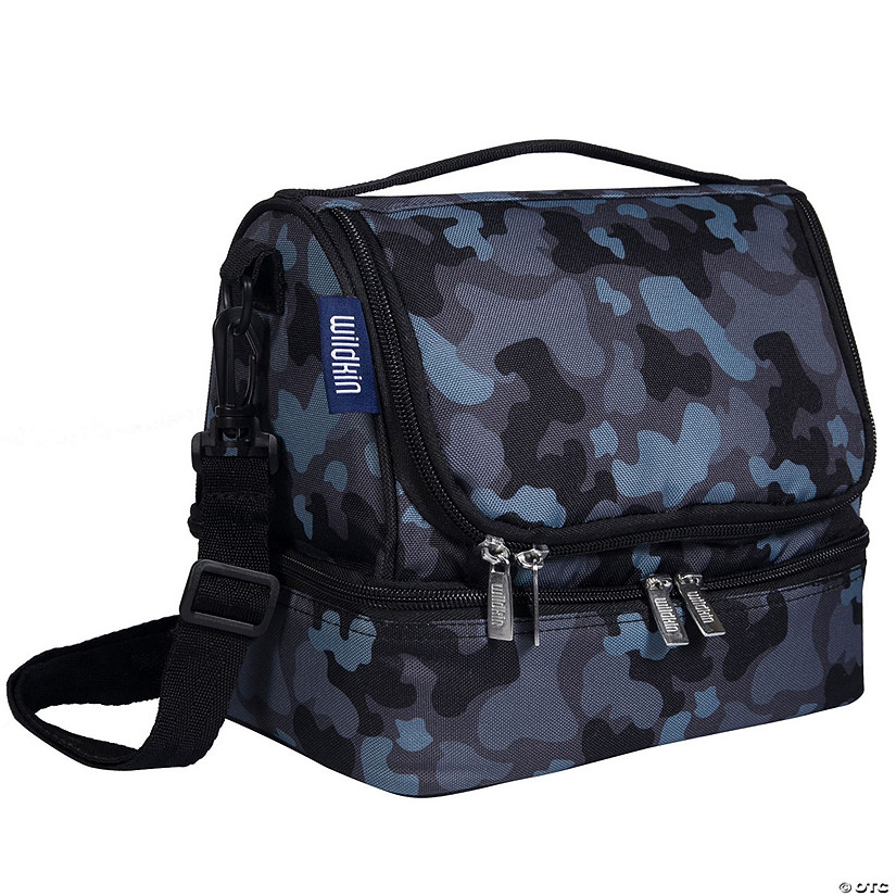 Black Camo Two Compartment Lunch Bag | Oriental Trading